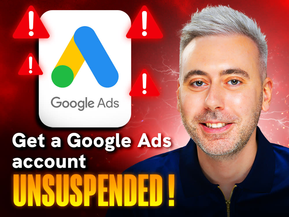 Your Google Ads account unsuspended or you don’t pay | Upwork