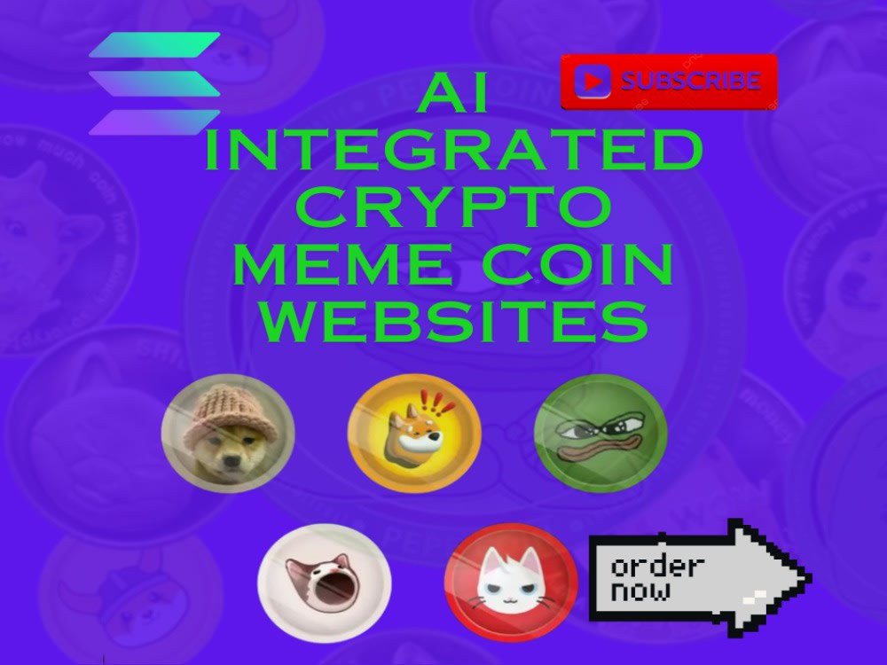 Meme coin websites with ai integration | Upwork