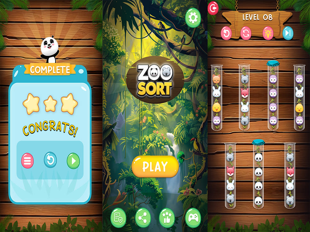 2d game art with UI elements and assets. | Upwork