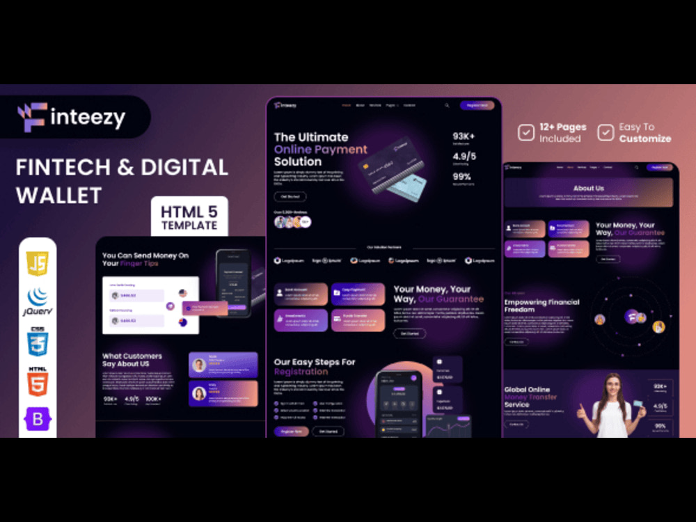 Website built with HTML and react | Upwork