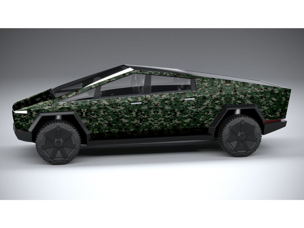 A cybertruck wrap design, car or van wrap, truck wrap,vehicle wrap ...