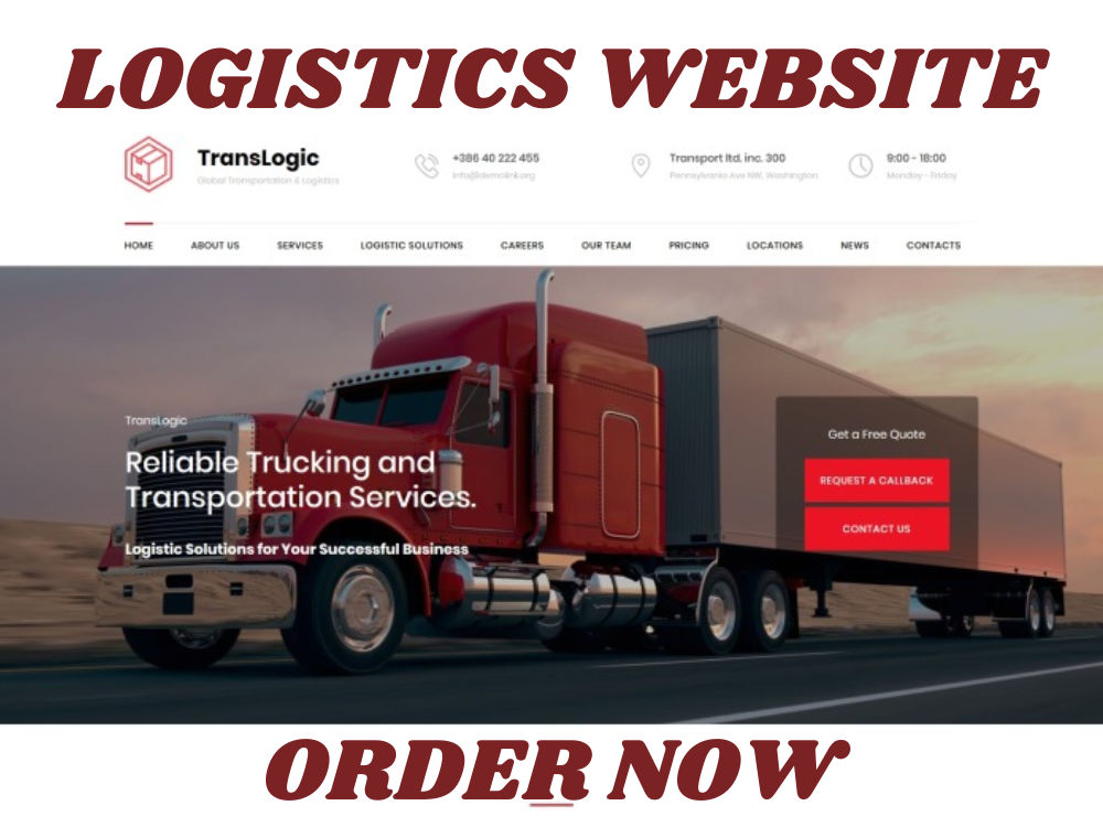 Transport, travel, trucking, freight broker, cargo, and logistics website | Upwork