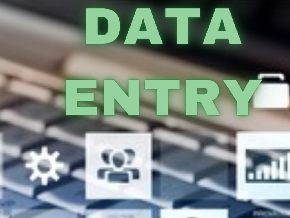 All types of Data Entry / Admin Work, Copy Paste data entry, manual ...