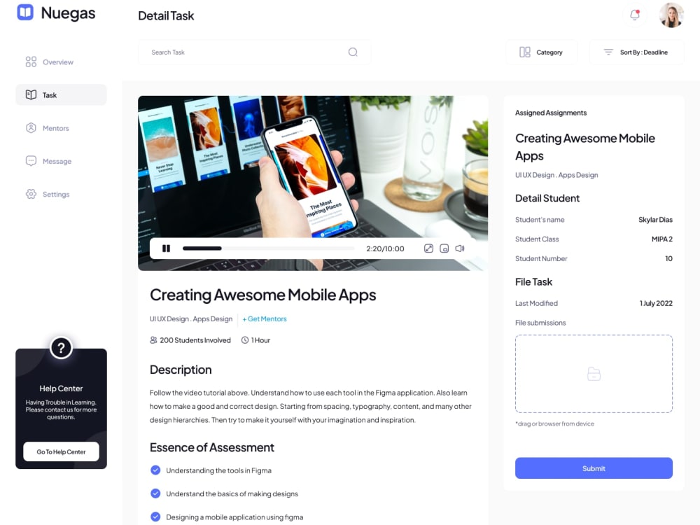 Task Management Dashboard || Dashboard design || Figma design || Web ...