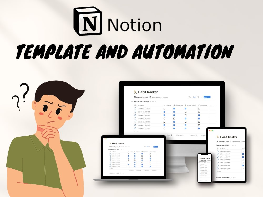A customized notion and aesthetic notion template notion | Upwork