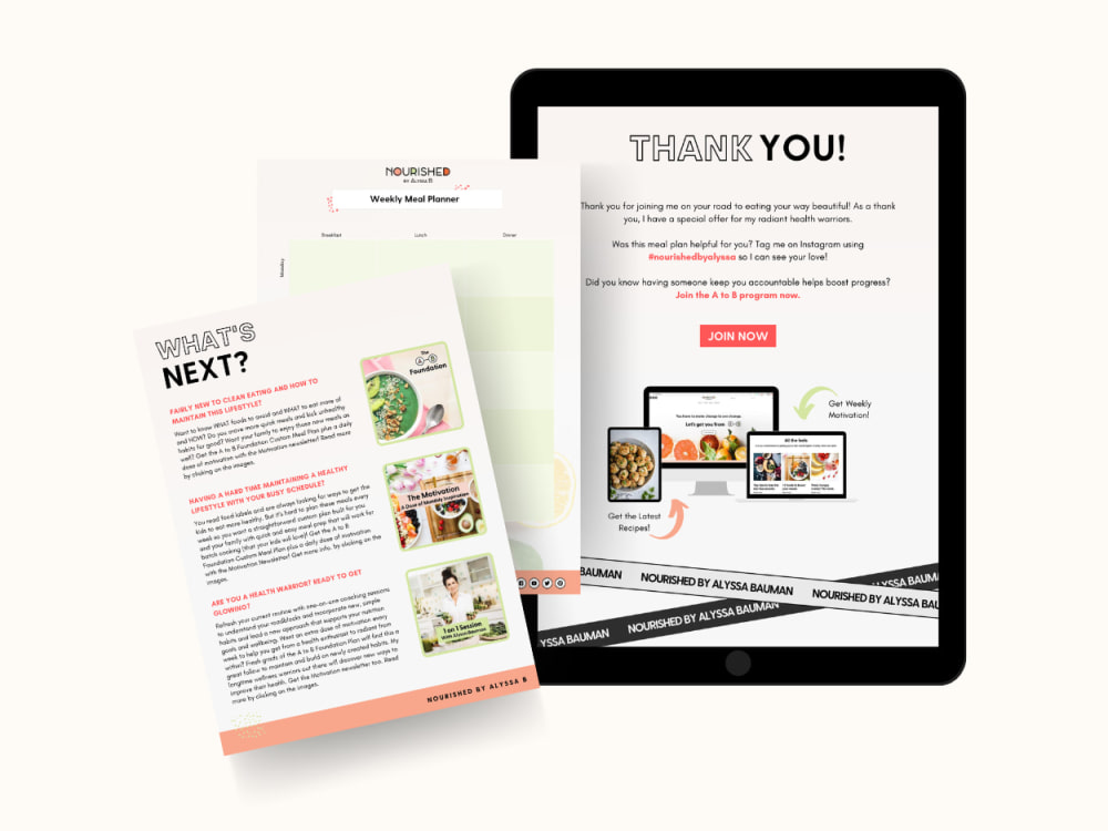 A printable or digital planner, guidebook, and journal your customers ...