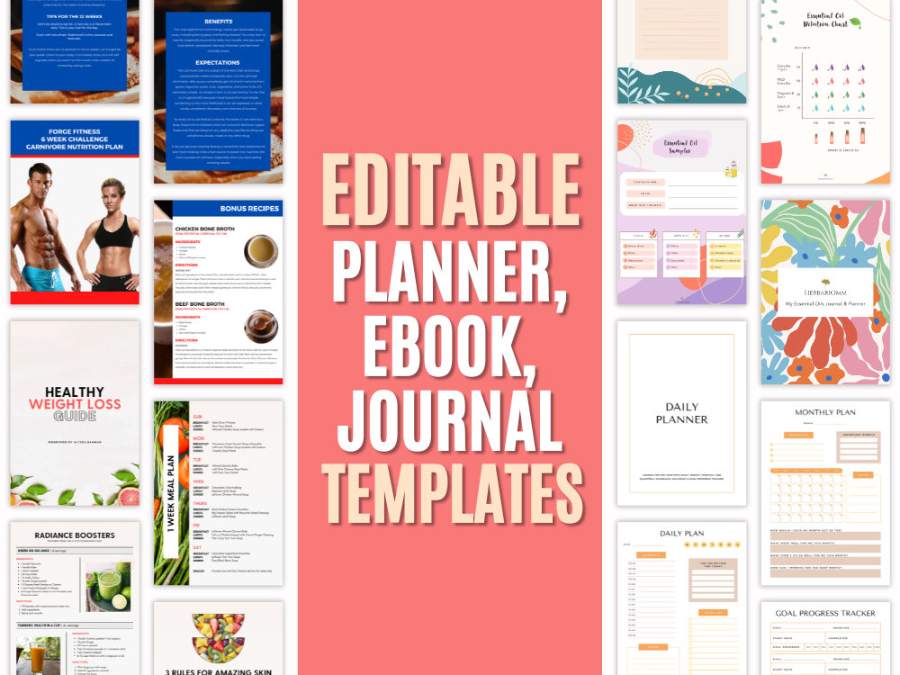 A printable or digital planner, guidebook, and journal your customers ...