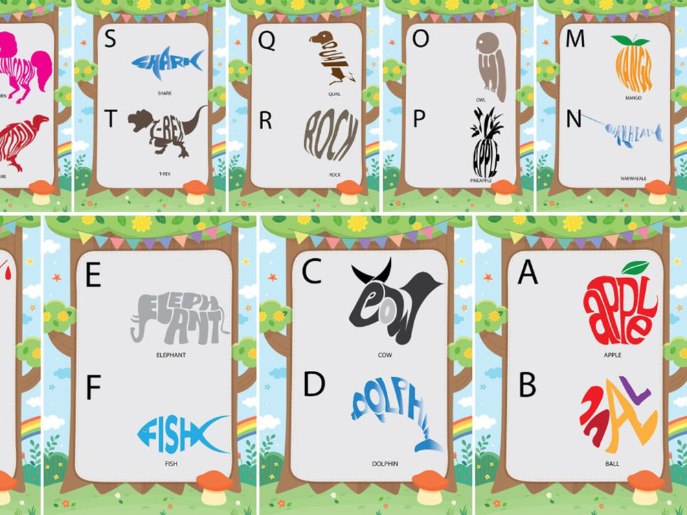 Children Alphabet Book Design with cover page | Upwork
