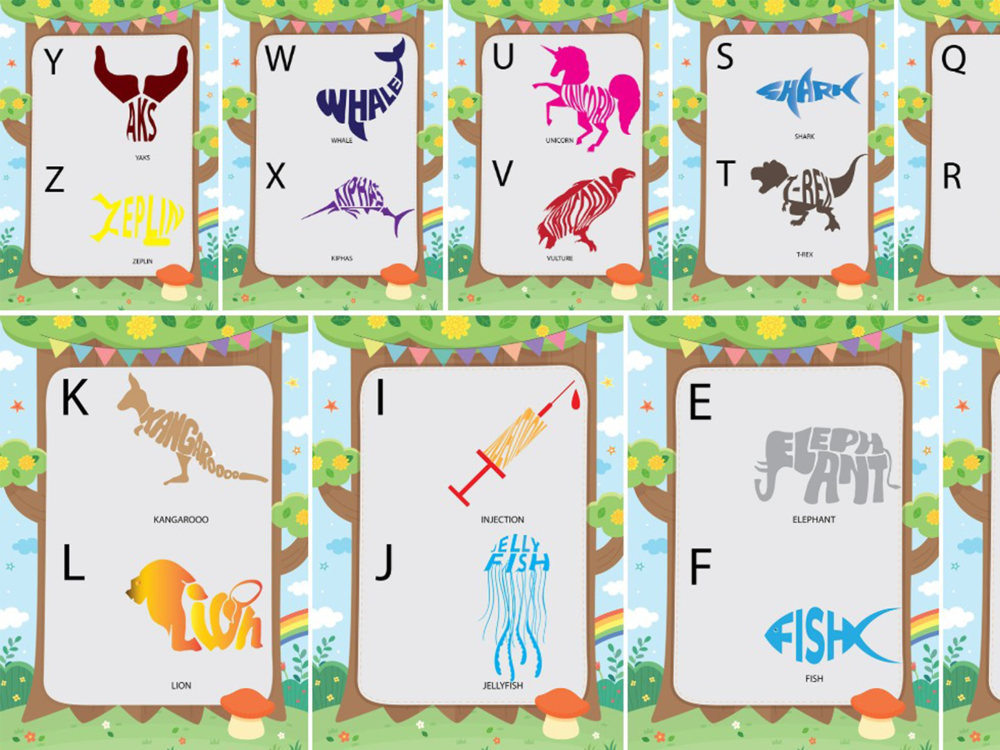 Children Alphabet Book Design with cover page | Upwork