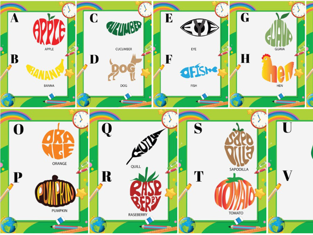 Children Alphabet Book Design with cover page | Upwork