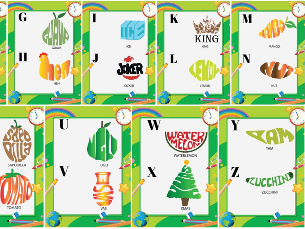 Children Alphabet Book Design with cover page | Upwork