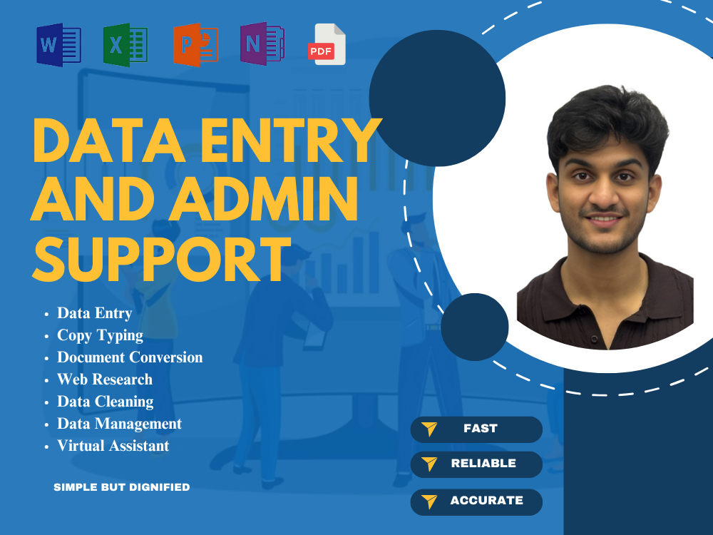 Professional Data Entry/ Admin Work Specialist: Fast, Accurate and Reliable | Upwork