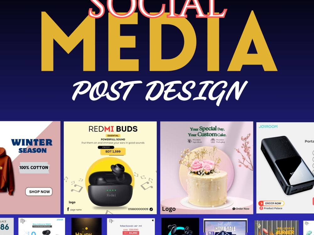 Stunning social media poster designs for Facebook, Instagram, and ...