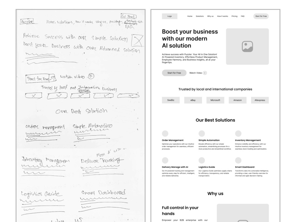 Website and Mobile App UI UX design in Figma | Wireframe and Prototype ...