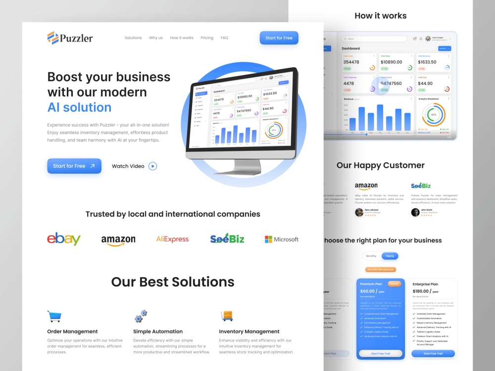 Fantastic Website UI UX design in Figma | Wireframe and Prototype | Upwork