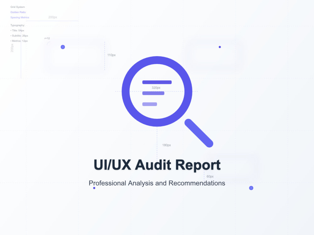 Professional UI/UX Audit Report with Actionable Recommendations | Figma ...