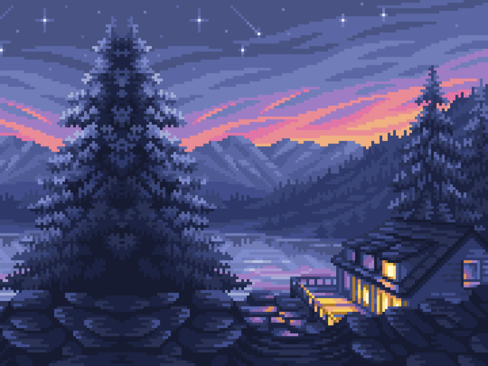 2d pixel art background tileset animated gif video game environment ...