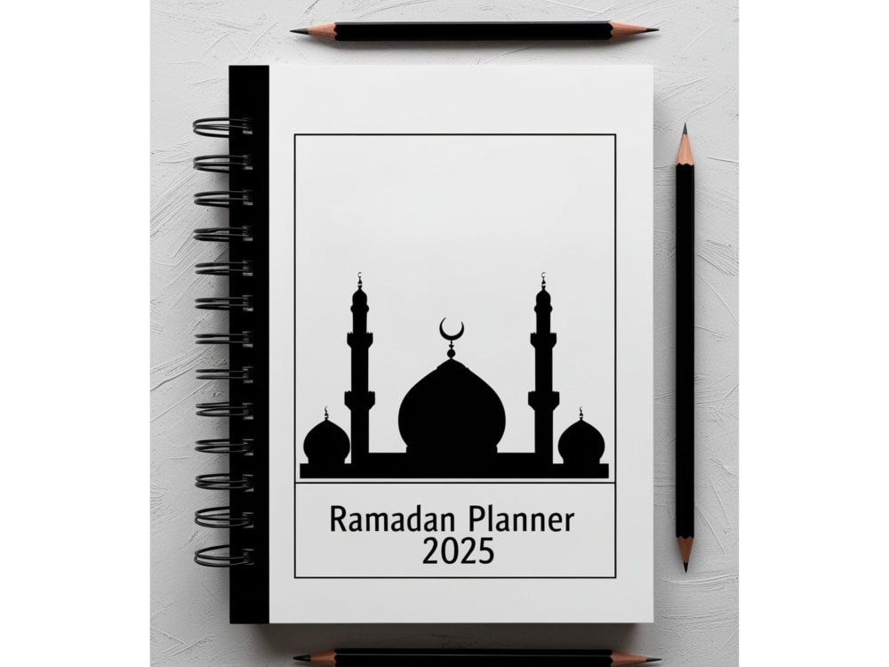 A professionally designed minimalist Ramadan Planner cover | Upwork