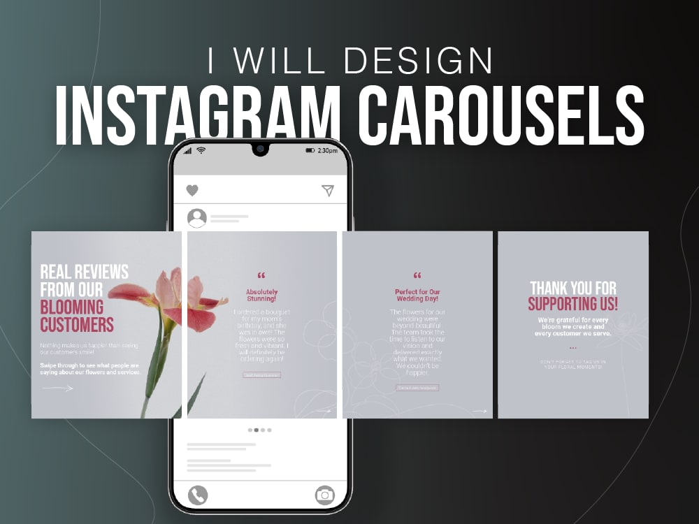 A visually beautiful informational Instagram Carousel | Upwork