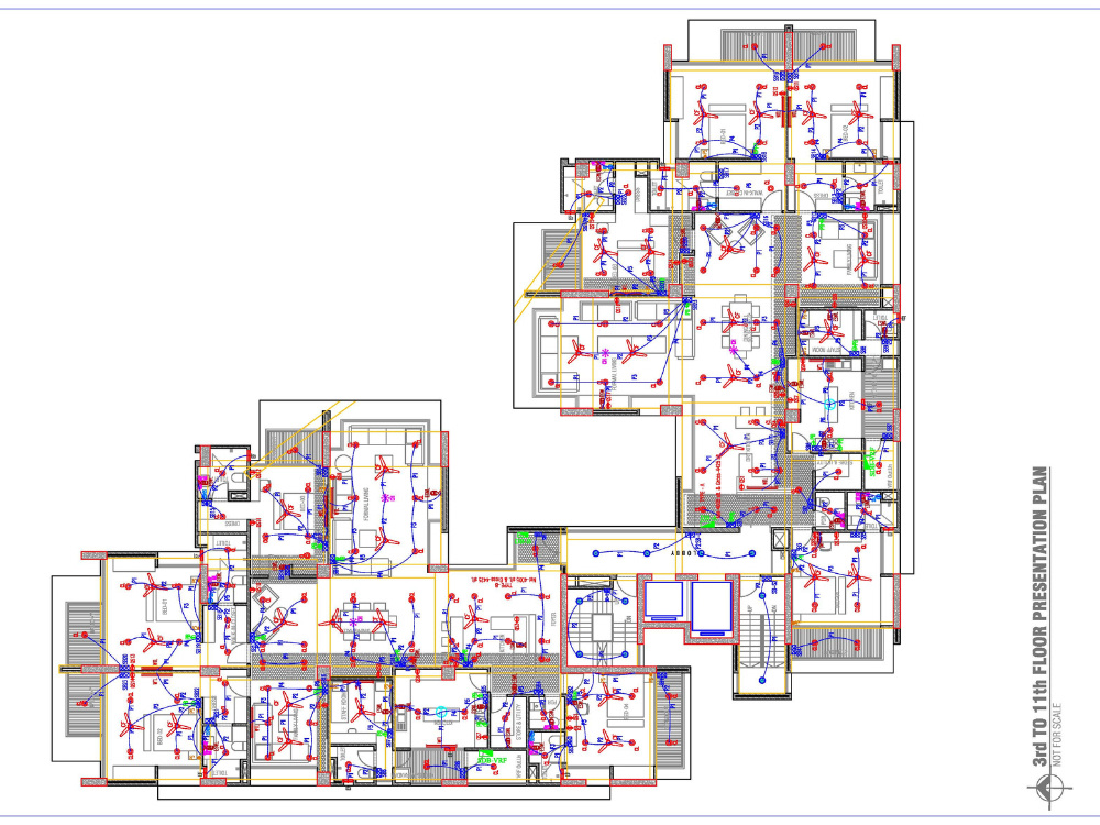 2D floor plans, Electrical layout drawing/blueprint in Autocad or Revit ...