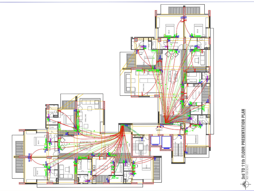 2D floor plans, Electrical layout drawing/blueprint in Autocad or Revit ...