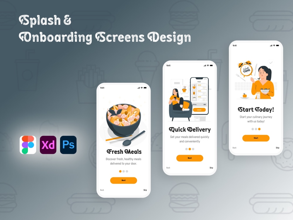 Mobile App's Splash Screen and Onboarding Screens Design | Upwork