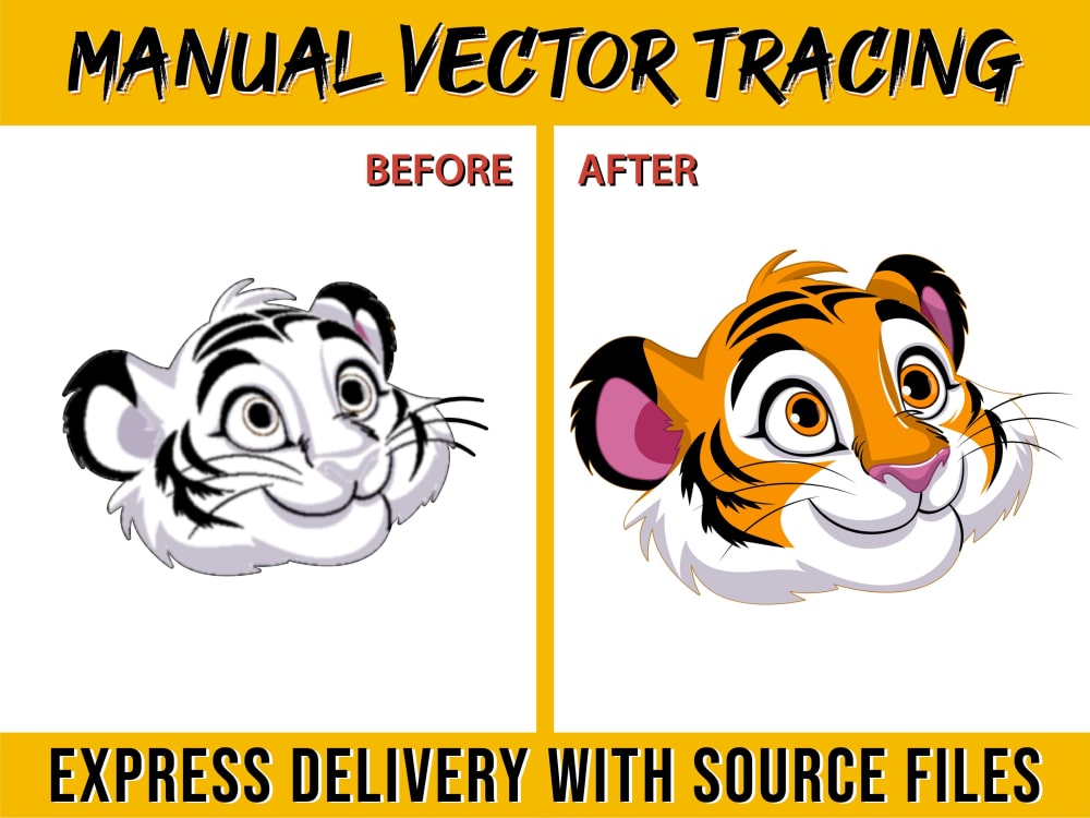 A manual vector tracing of image or logo, Vectorize, Raster to vector | Upwork