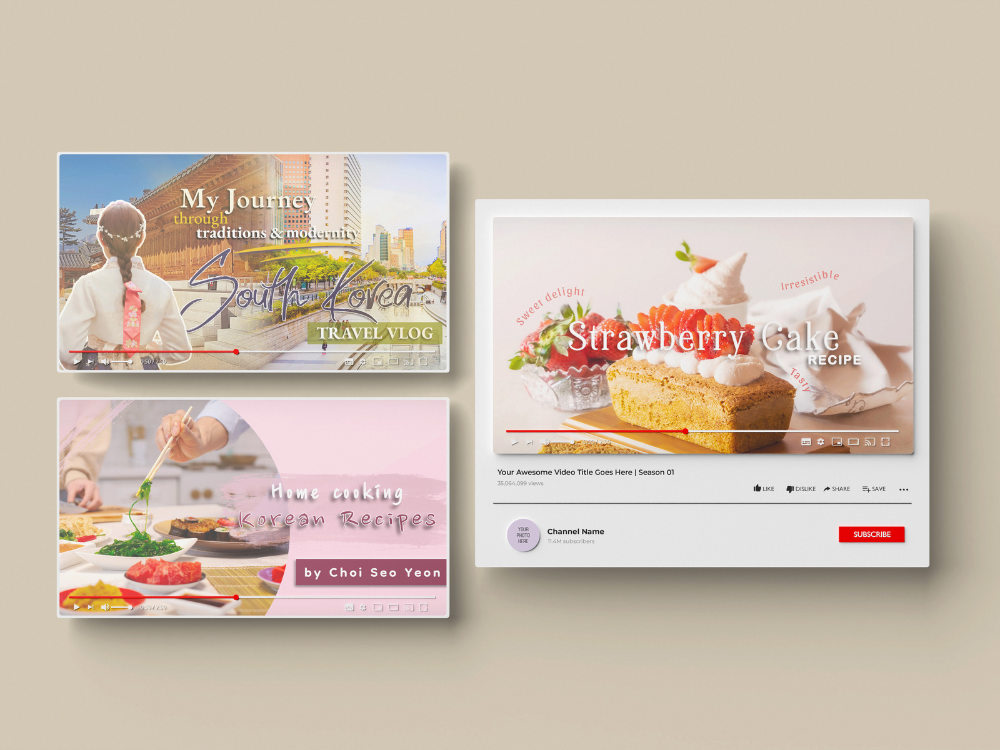 Aesthetic and minimalist thumbnails for your YouTube | Upwork