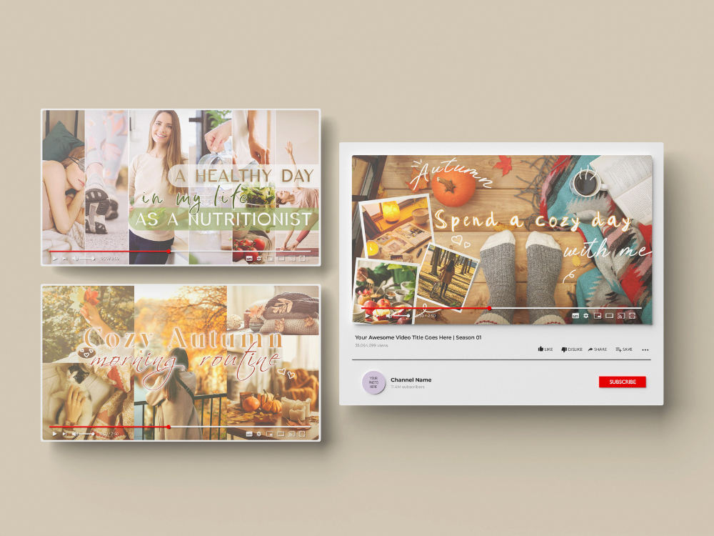 Aesthetic and minimalist thumbnails for your YouTube | Upwork