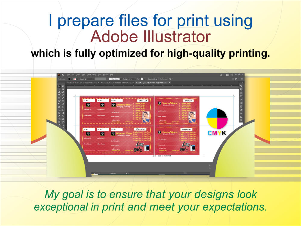 Prepare your files for the printing press layout design | Upwork
