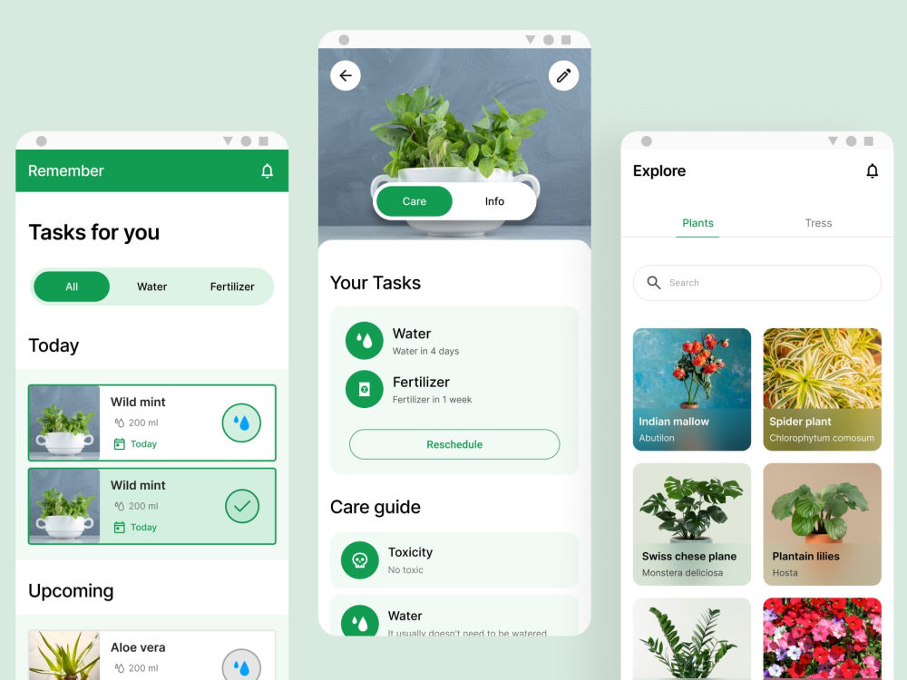 Plant Care & Reminder App UX/UI Design for Your Plant Care | Upwork