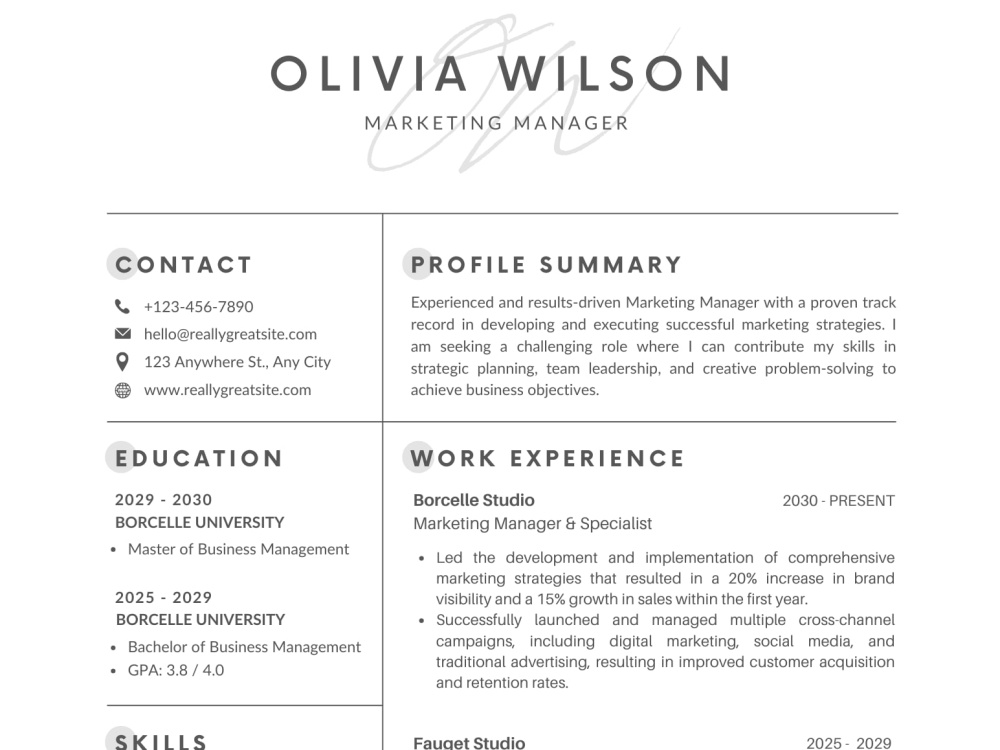 A refreshed and revamped resume | Modern design, Job-Specific | Upwork