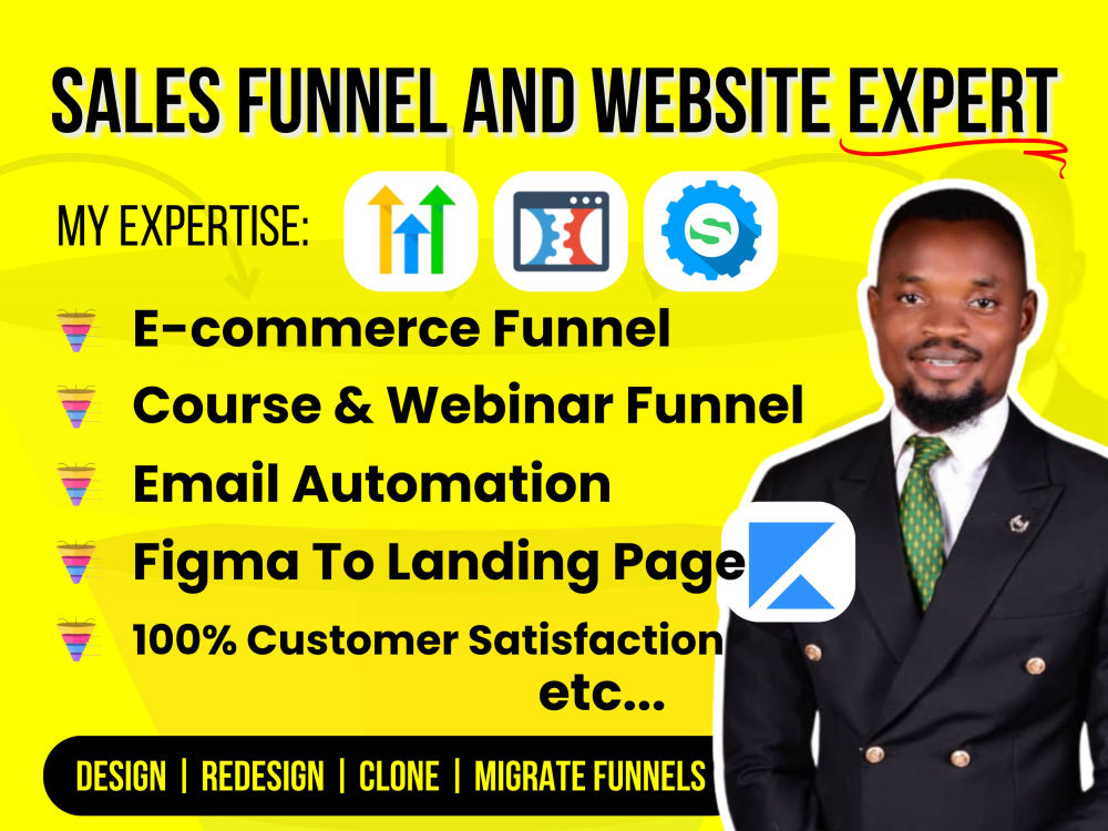 Go High Level Sales Funnel, Automation Website, Figma to GoHighLevel ...
