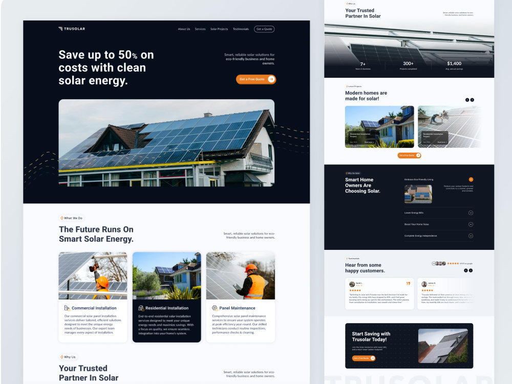 A fully optimized landing page built in framer web design | Upwork