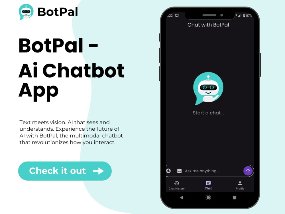 An AI Chatbot App in Flutter | Upwork