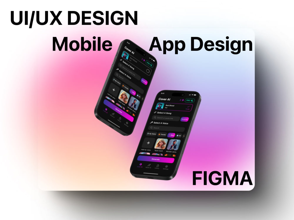 Modern and Functional Mobile UI/UX Design Service with Figma | Upwork