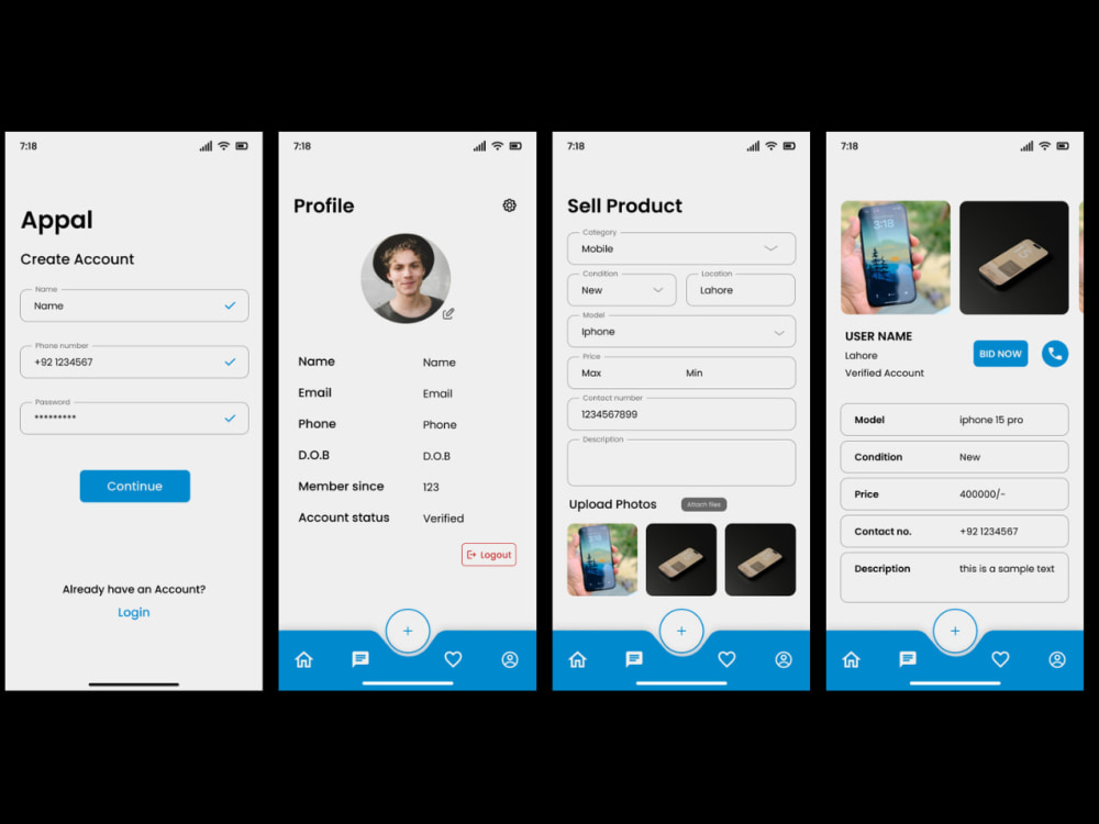 A custom UI/UX Design & Prototype | Upwork