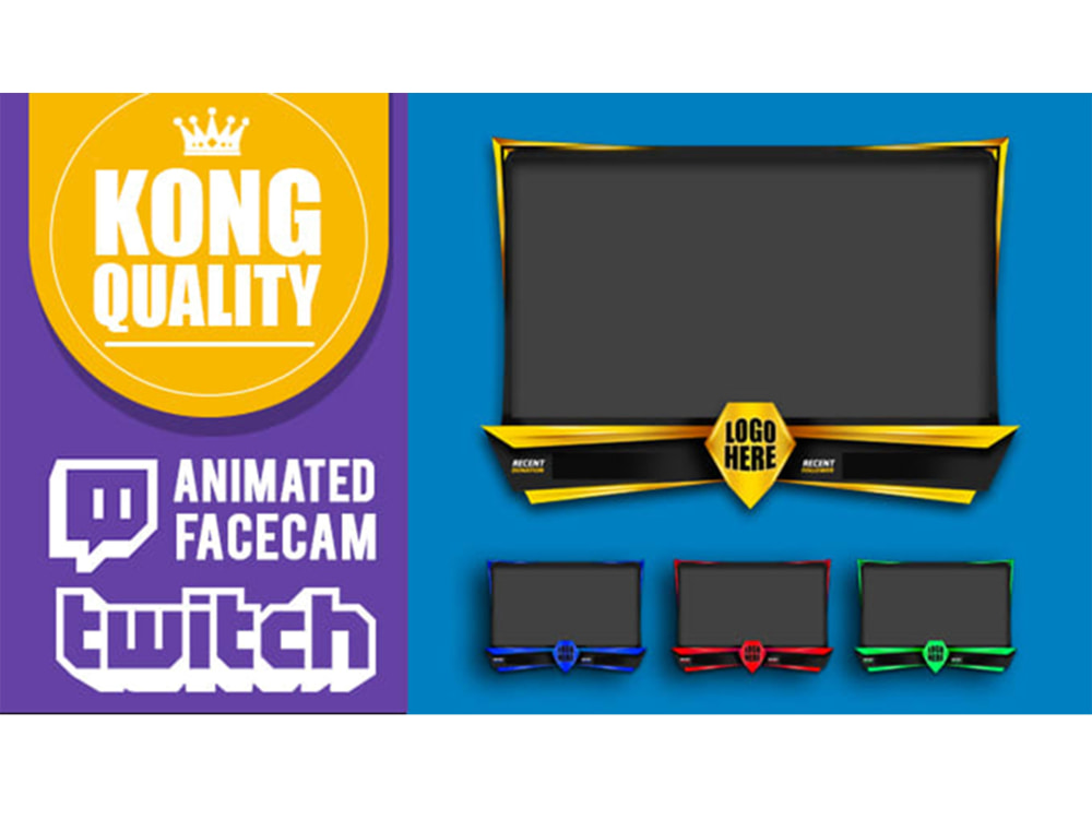 Custom Facecam Overlay – Animated Webcam Frame for Streamers | Upwork