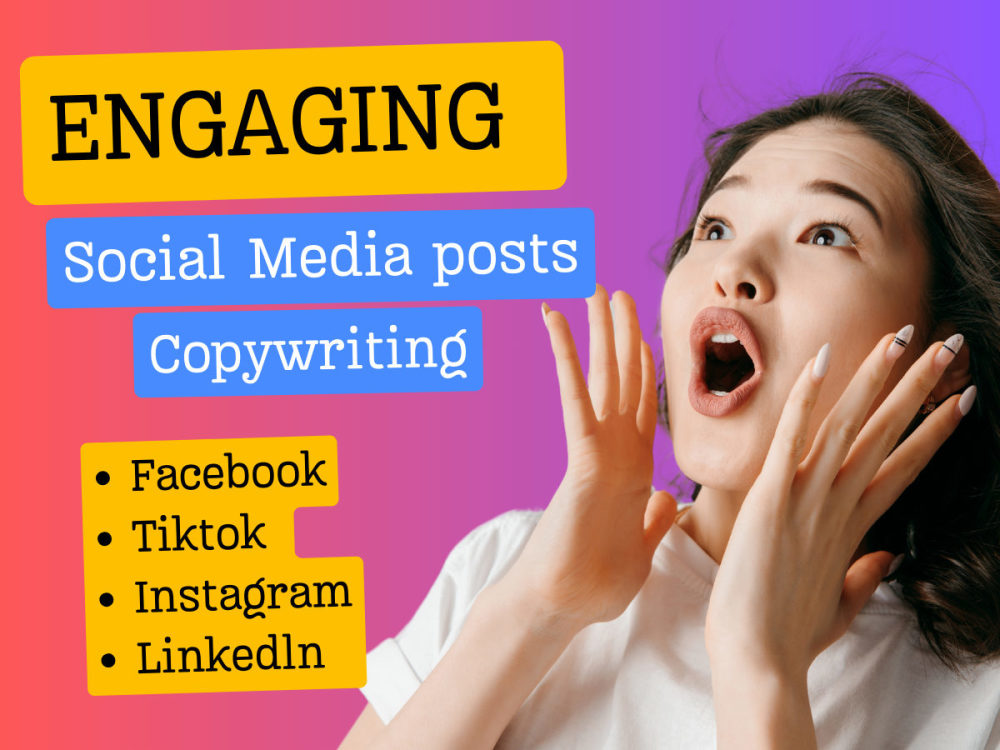 Social media post copywrite | Upwork