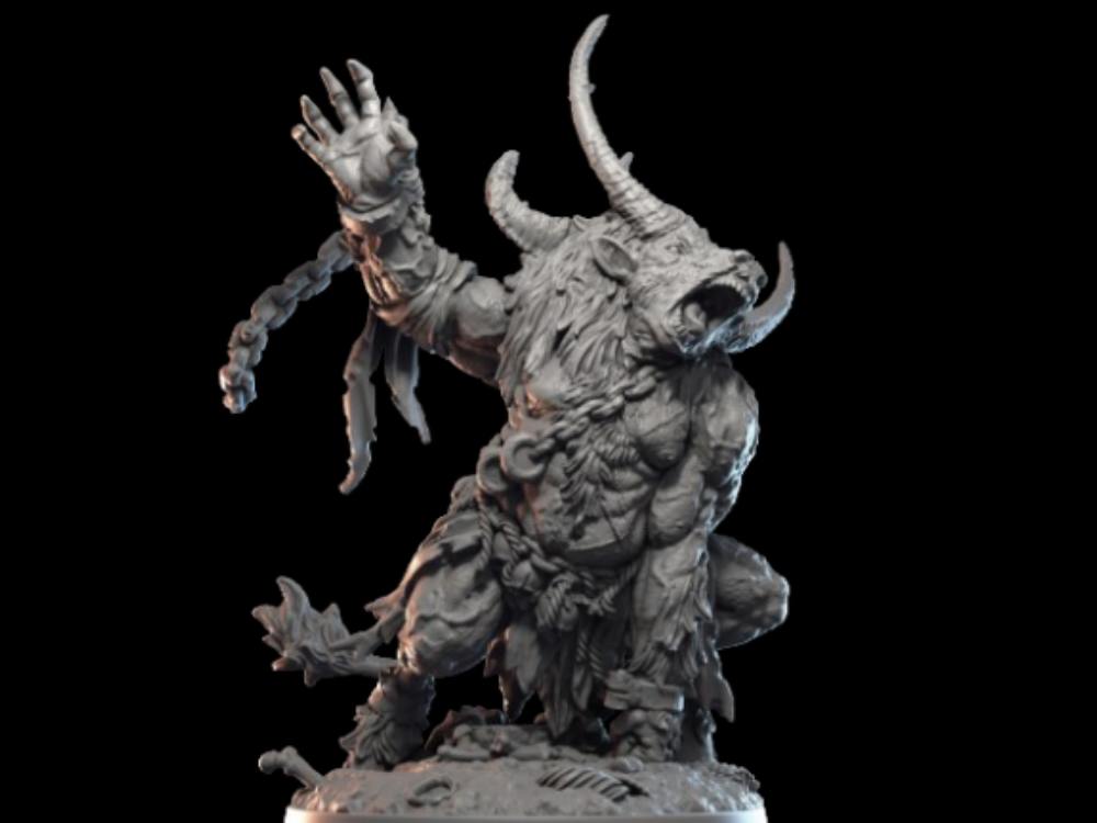 Sculpt ttrpg miniature painting 3d figurine dnd 3d statue 3d printing ...