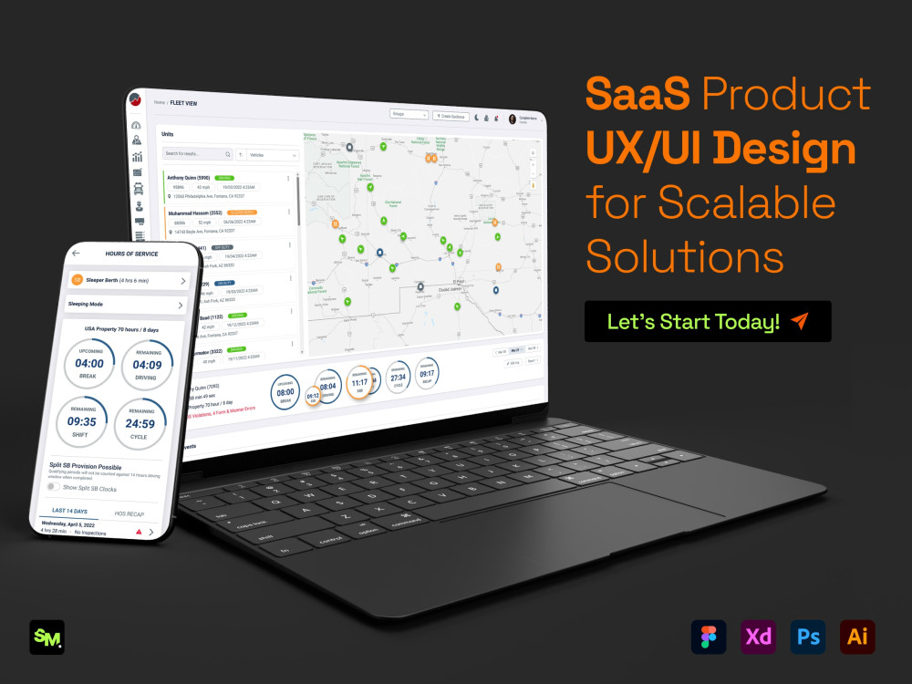SaaS Product UX/UI Design for Scalable Solutions | Upwork