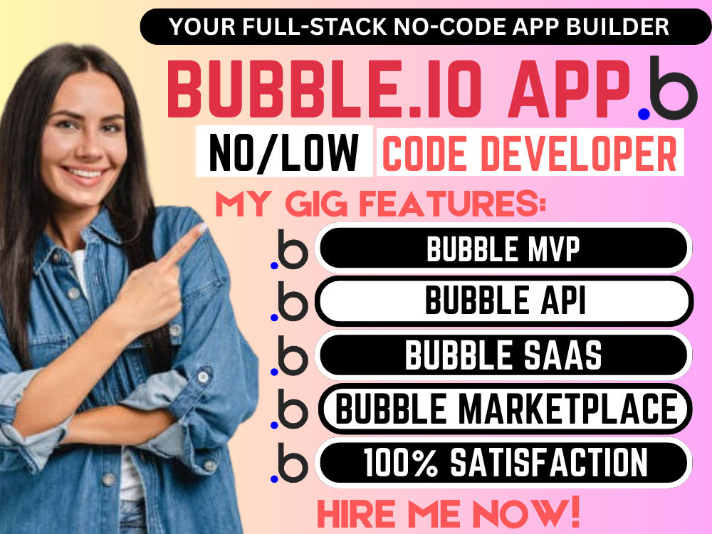 Bubble Development Bubble MVP Bubble SaaS App Bubble ChatGPT & Open AI | Upwork