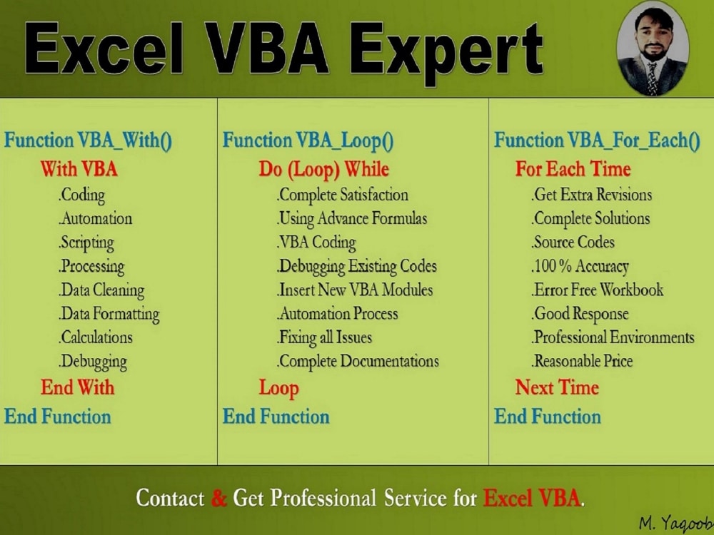 Professional Excel VBA service and save your time with automation | Upwork