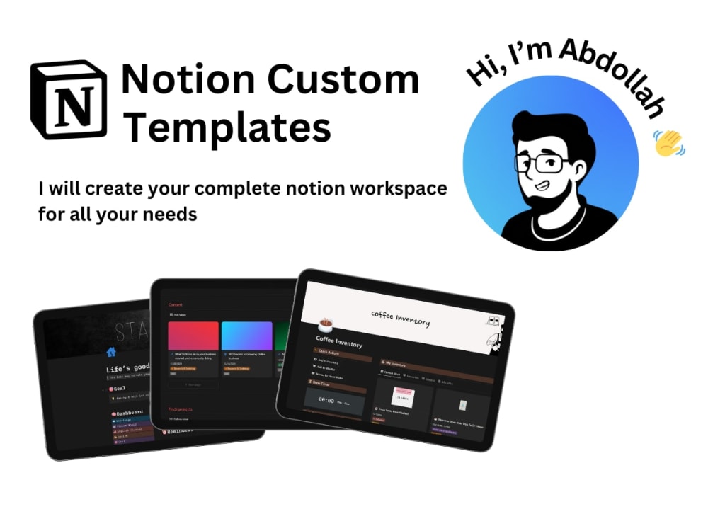 Notion workspace, Notion Template, Notion workflows and project management | Upwork