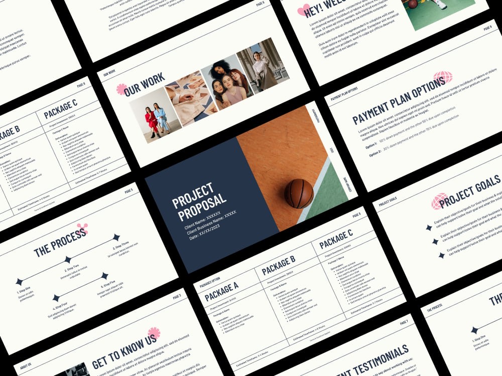 Canva or indesign pitch deck presentation with your branding | Upwork