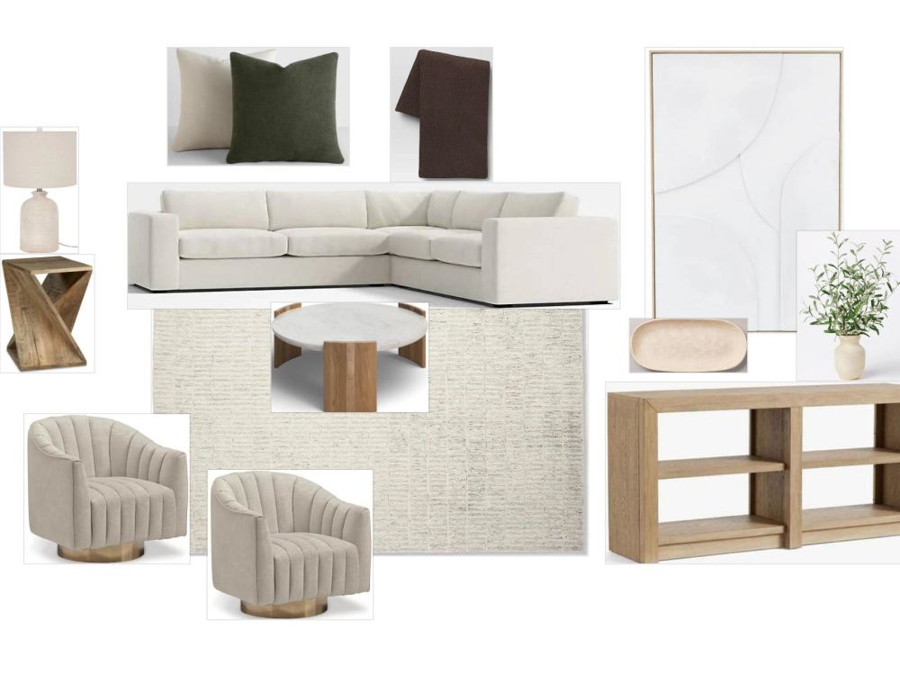 A virtual room design with floor plan and shopping list | Upwork