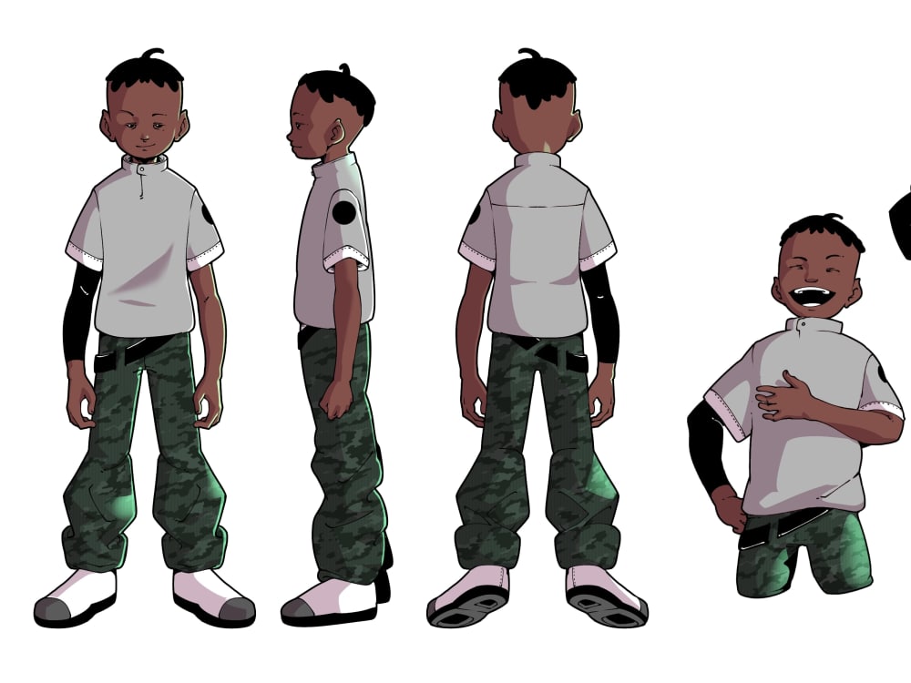 An anime/manga character design. | Upwork