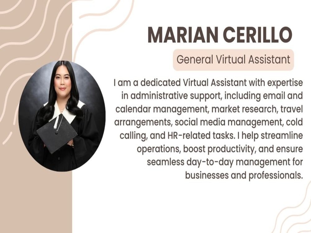 A General Virtual Assistant from the Philippines | Upwork