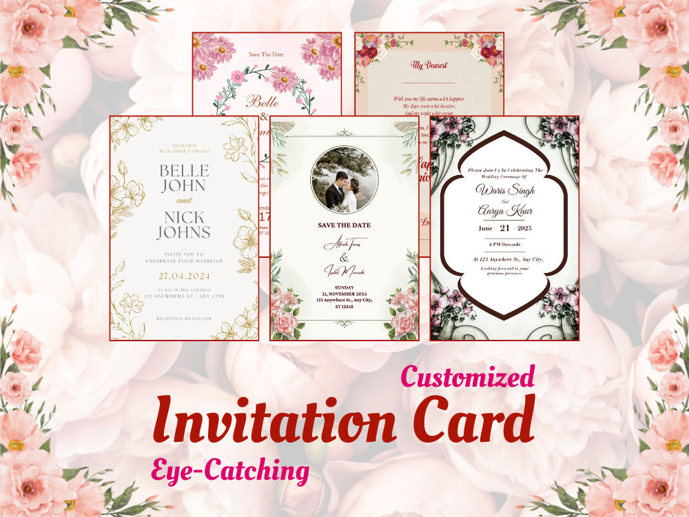 Custom Invitation Card Design for Your Special Event | Upwork