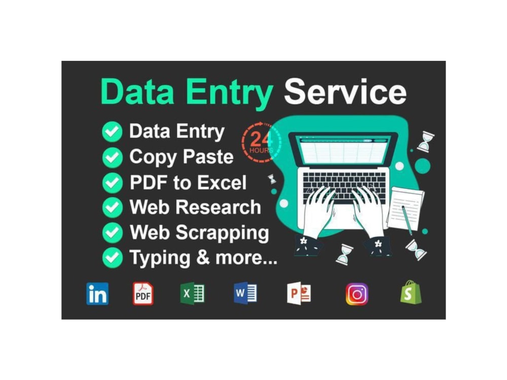 Fast data entry, copy paste job, manual typing, any file to Word or ...